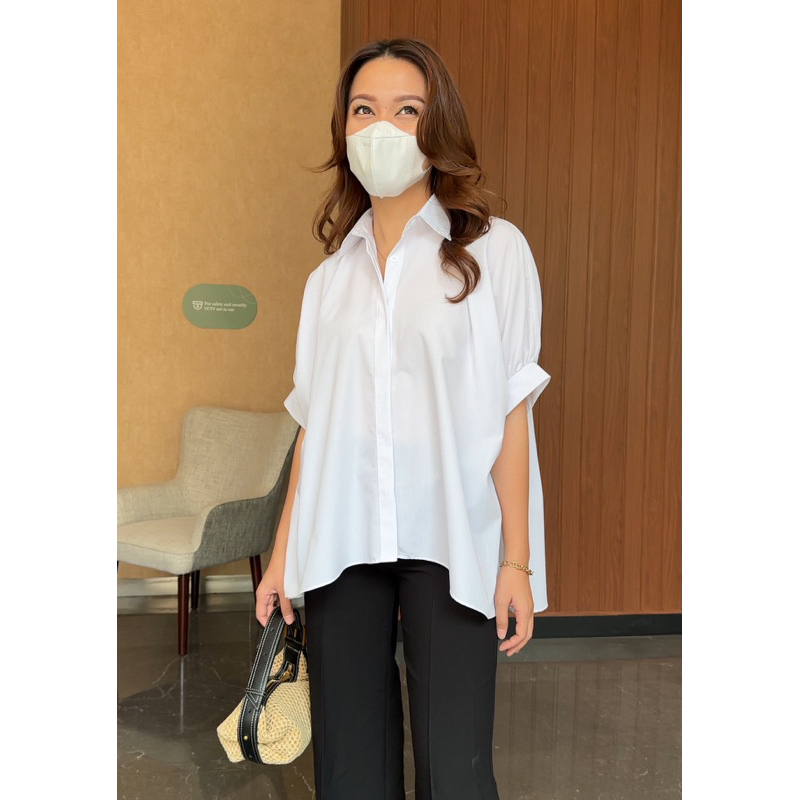 Jual HAKANA Sandy shirt- kemeja wanita | Shopee Indonesia