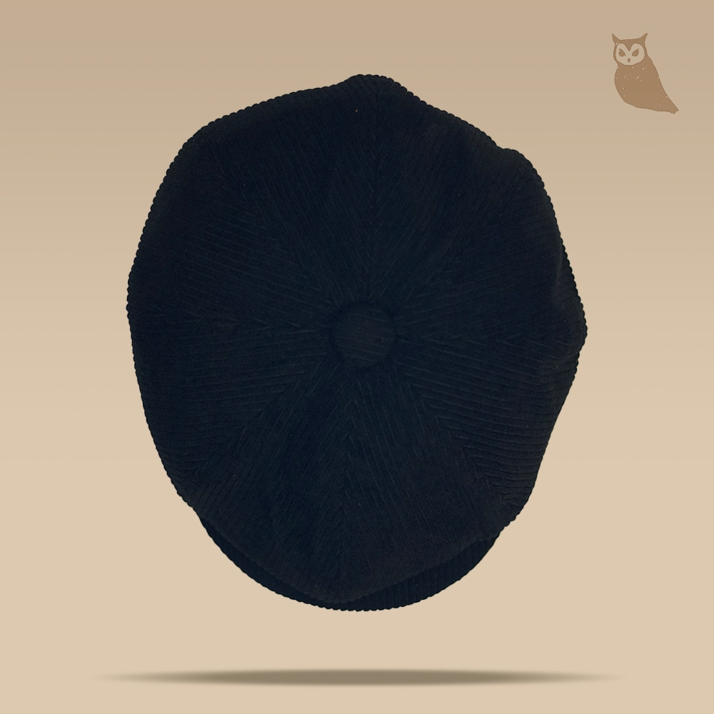 Jual DIVINCES Newsboy Cap Gatsby Black Corduroy - Topi Vintage Copet ...