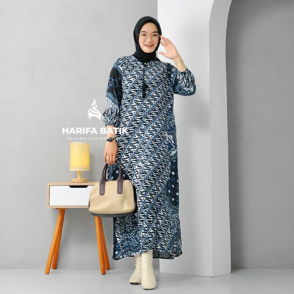 Jual Premium Gamis Wanita ARIMBI | Dress Rayon Batik Muslimah Syar'i ...