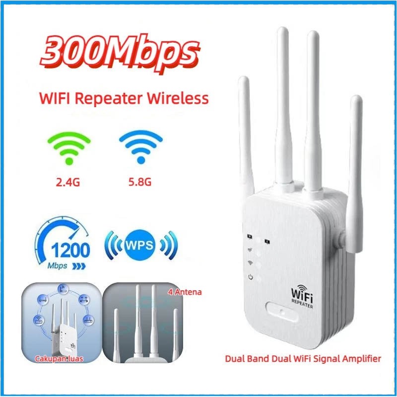 Jual 300M WIFI Repeater Wireless Wifi Range Extender Router Repeater 5G COD | Shopee Indonesia