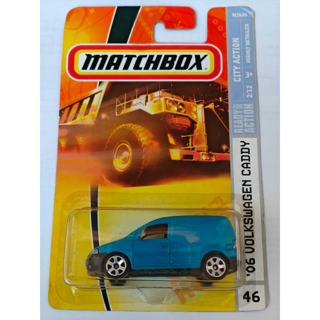 Jual Matchbox - 06 Volkswagen Caddy Blue City Action | Shopee Indonesia