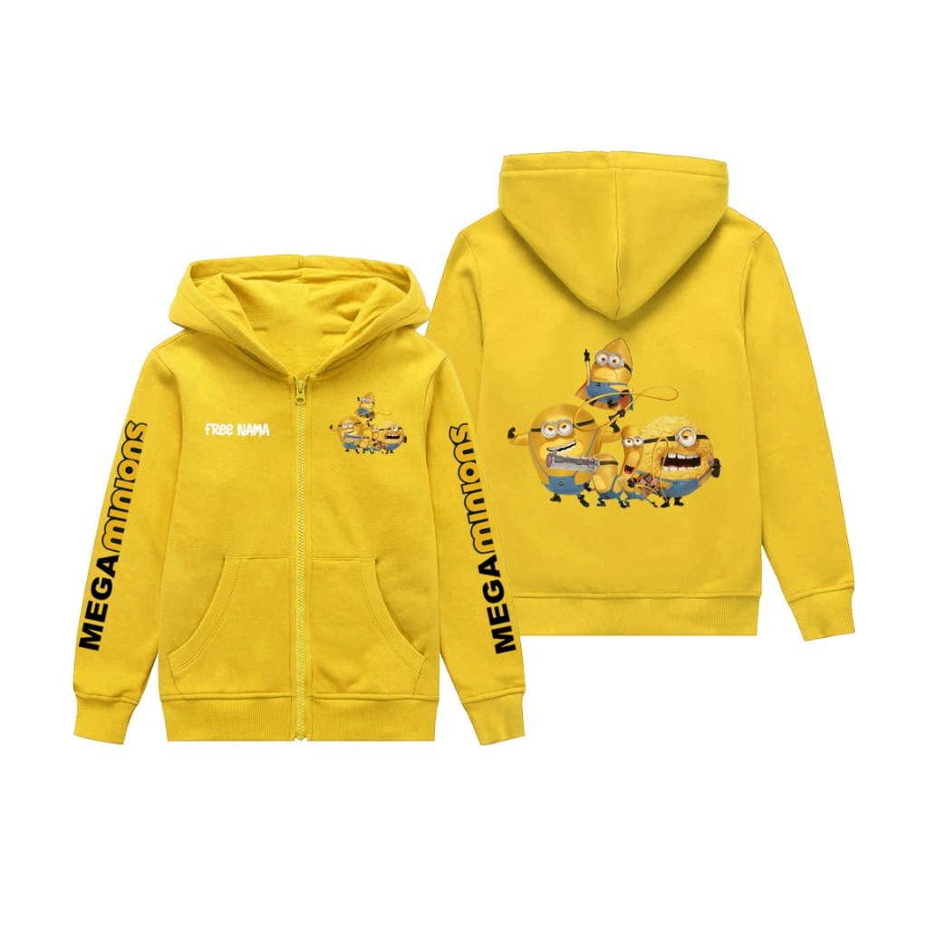 Jual JAKET SWEATER ANAK MEGA MINION DESPICABLE ME / FREE CETAK NAMA ...