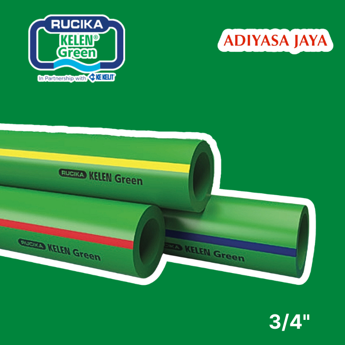 Jual Pipa PPR PN 10 3/4 (Rucika Kelen Green) / Pipa Air Panas PPR ...