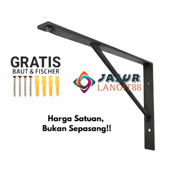 Jual Bracket Besi Rak Dinding Siku Susun Tebal | Shopee Indonesia