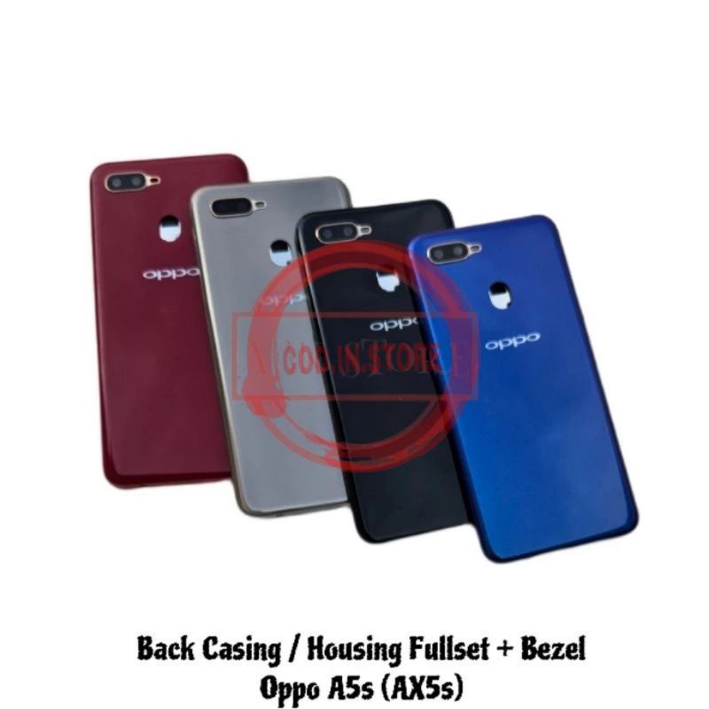 Jual Oppo A5S /AX5S - (1 Set) Backdoor + Bazel + Frame Casing Hausing ...