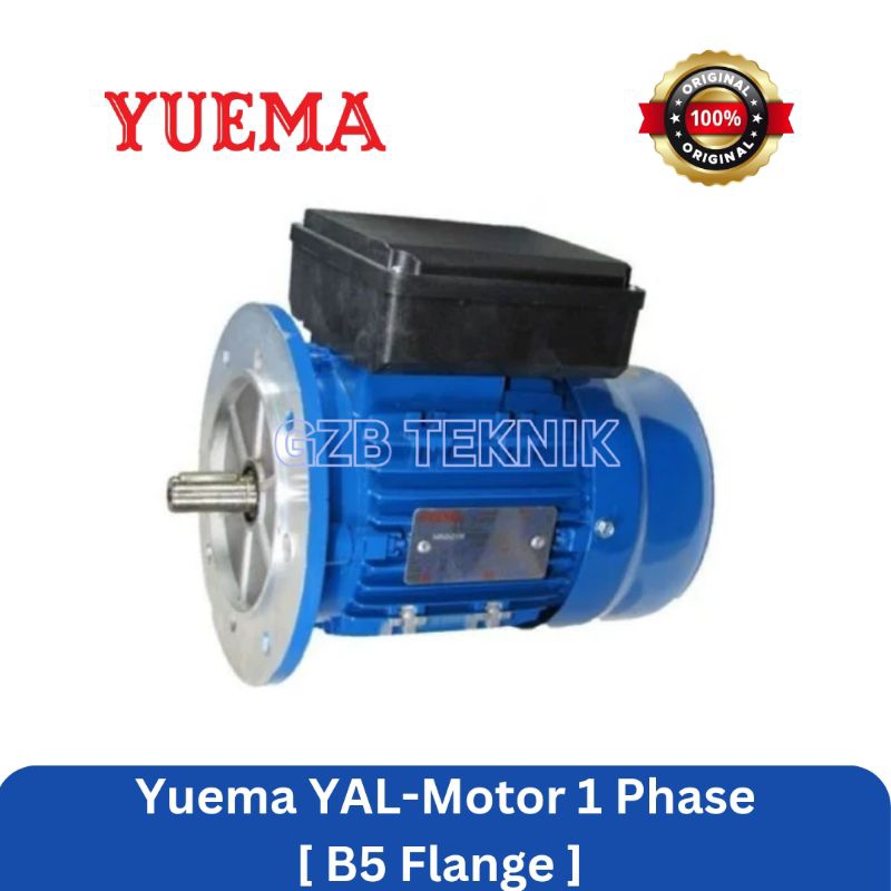 Jual Yuema Dinamo 1 Phase 0,12kW 0,18HP 220V/240V 4P 1500 RPM B5 Flange Mounted / Electric Motor ...