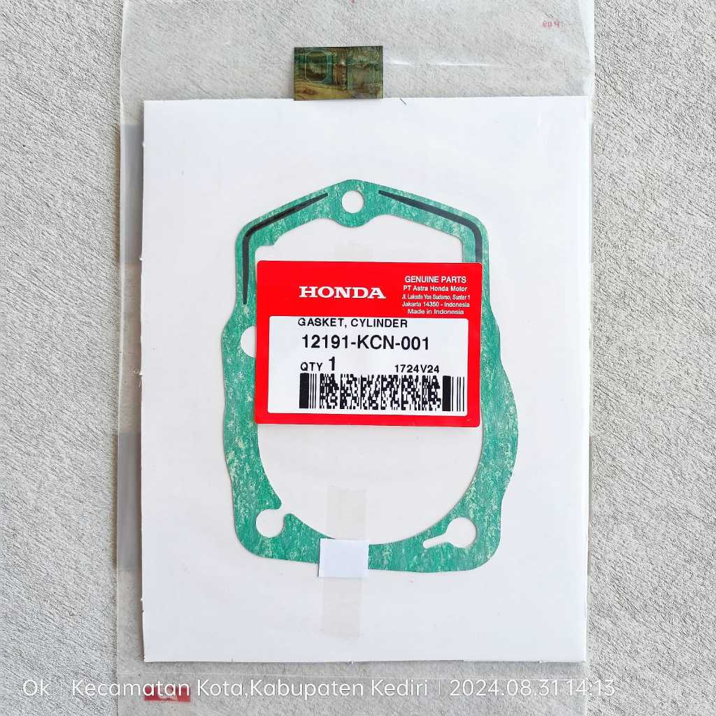 Jual Packing-Paking-Gasket Blok Cylinder Honda GL Max-Pro Megapro Tiger ...