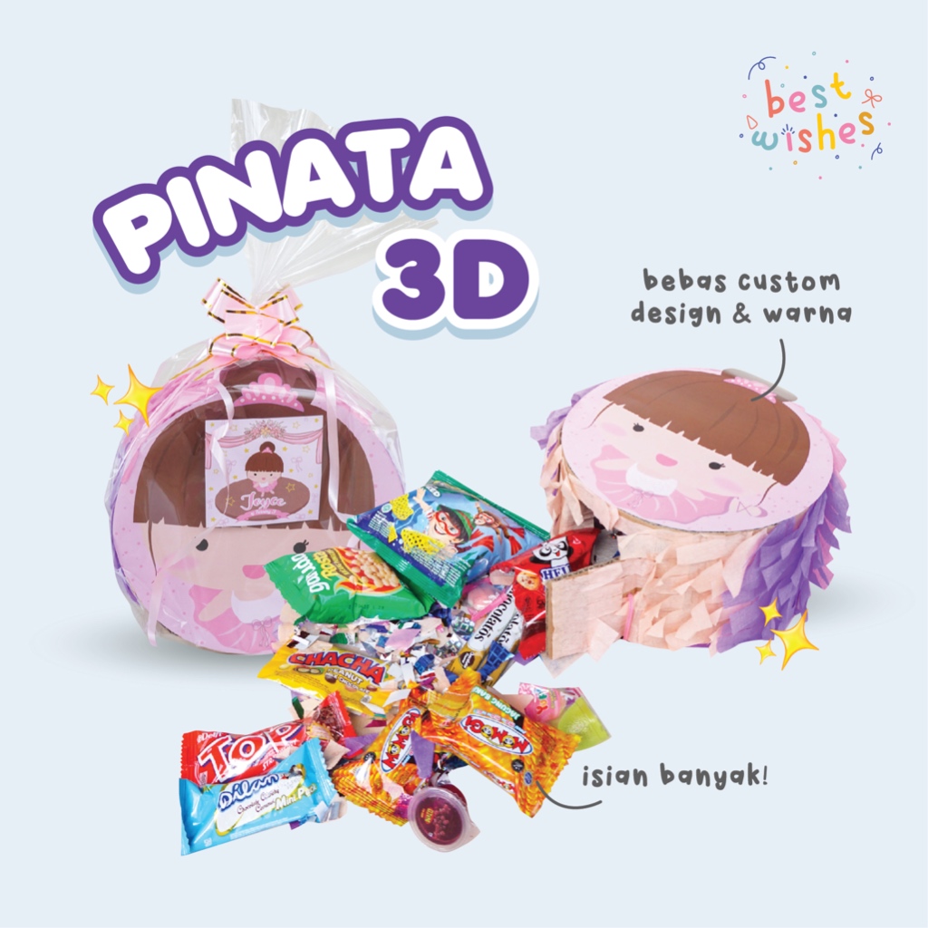 Jual Paket Pinata - Hampers Ultah Anak Snack | Shopee Indonesia