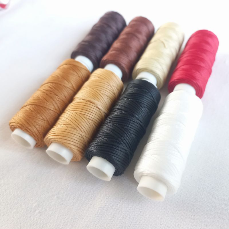 Jual Galaces 1mm 20m Flat Waxed Thread Benang Jahit Kerajinan Kulit ...
