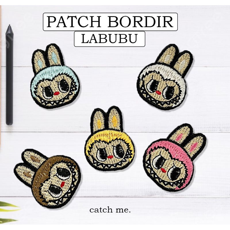 Jual PATCH BORDIR LABUBU SERIES IRON ON/ IRON PATCH LABUBU BORDIR ...