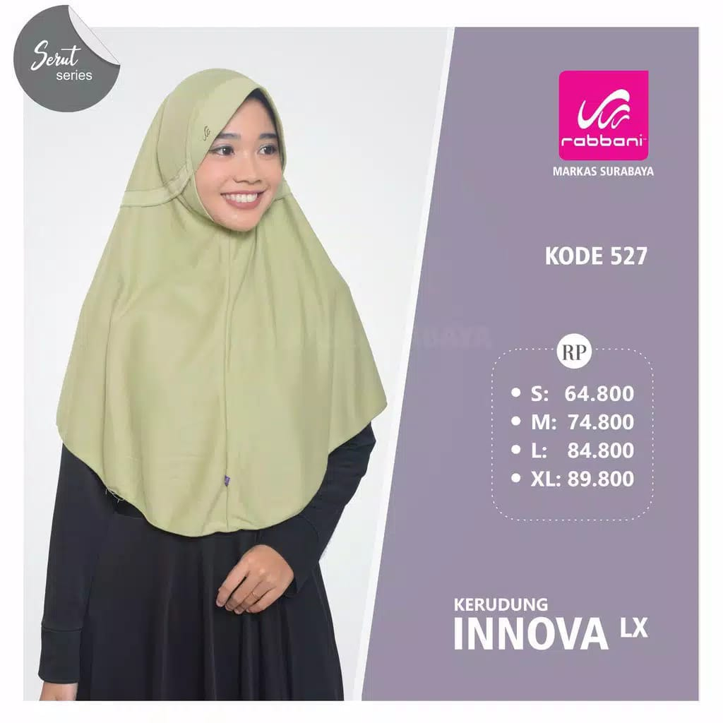 Jual [NEW COLOUR] KERUDUNG RABBANI SEKOLAH JILBAB RABBANI INSTAN INNOVA LX WARNA (PITA TERTUTUP ...