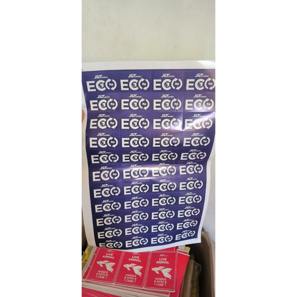 Jual Sticker ECO jalur darat J&T isi 44pcs | Shopee Indonesia