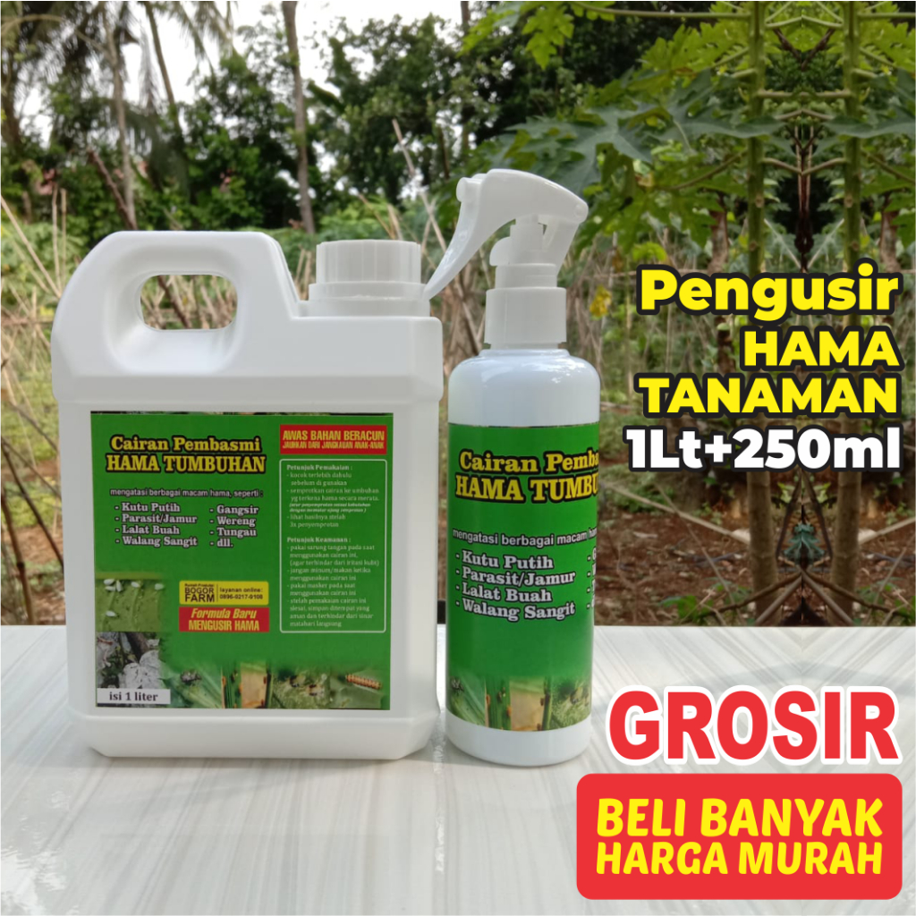 Jual PENGUSIR HAMA TANAMAN 1 Liter+250ml GROSIR | Shopee Indonesia