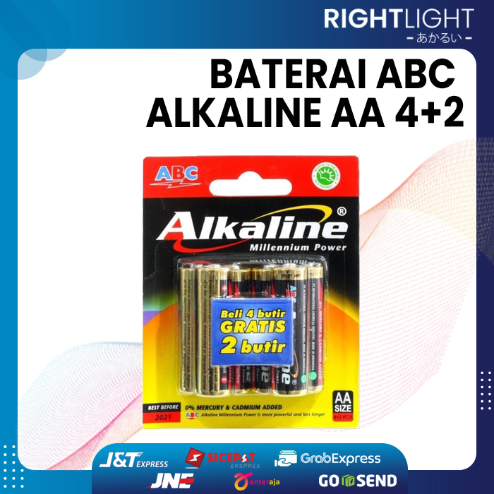 Jual Baterai ABC Alkaline AA / Baterai ABC Alkaline A2 Isi 6 | Shopee ...
