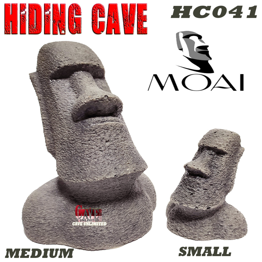 Jual HC041 HIDINGCAVE MOAI MINIATUR PATUNG KEPALA BATU MOA'I STONE AQUASCAPE REPTILE HIASAN ...