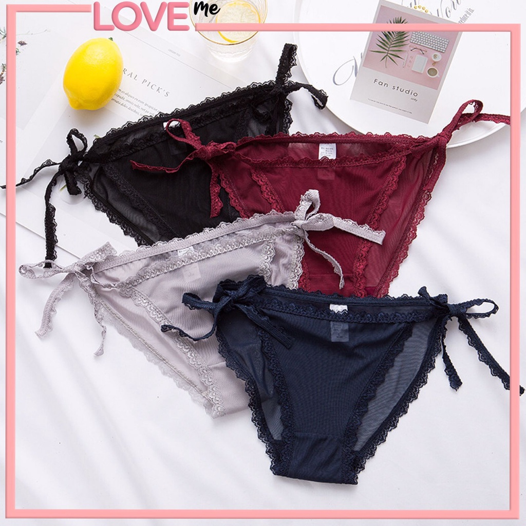 Jual LOVEme CD Wanita G-String Sexy Model Jepang Tali Samping Lace Transparan 1124 | Shopee ...