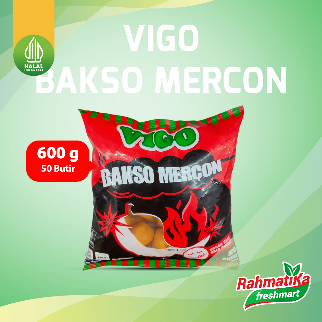 Jual Vigo Bakso Mercon 600 gr Isi 50 Butir | Shopee Indonesia