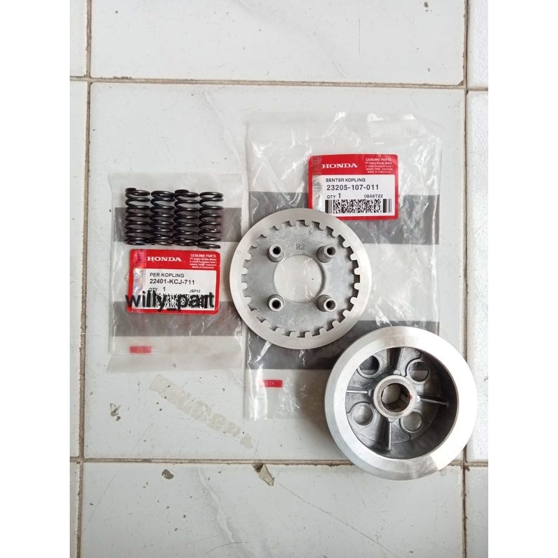 Jual Paket Rumah Kampas Kopling + Per Kopling Gl Pro Max Neotech Tiger Mega Pro KCJ | Shopee ...