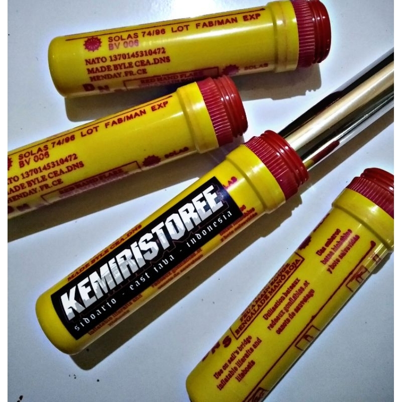 Jual REF HAND FLARE IMPORT EROPA MERK DNS (MERAH) | Shopee Indonesia