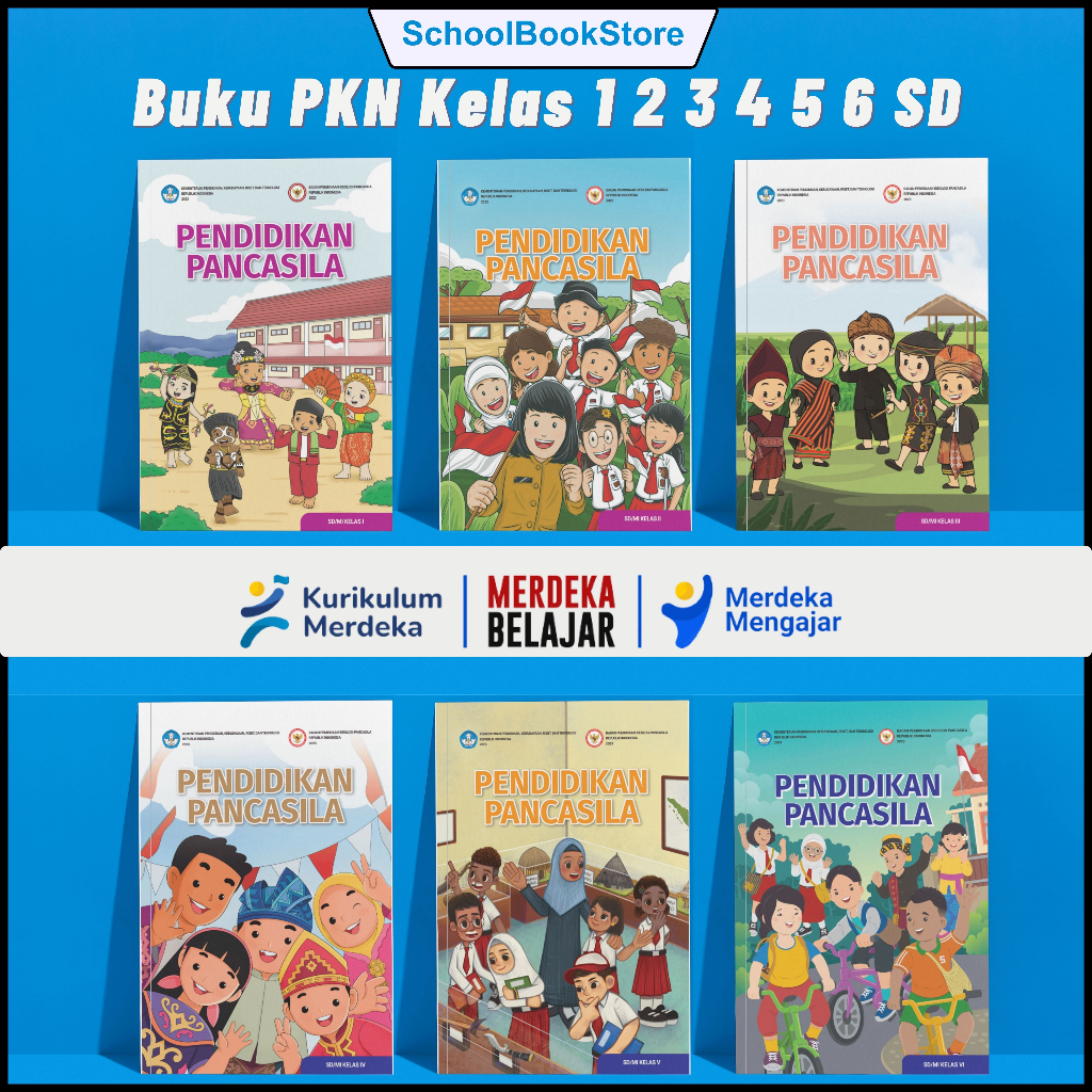 Jual Buku Siswa Pelajaran Pendidikan Pancasila PKN Kelas 1 2 3 4 5 6 SD MI Kurikulum Merdeka ...