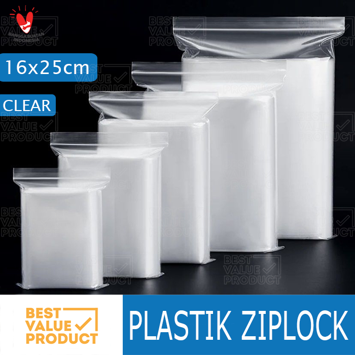 Jual PLASTIK KLIP ZIPLOCK 16 x 25 cm PLASTIK KLIP ZIPLOCK CLIP 16x25cm ...