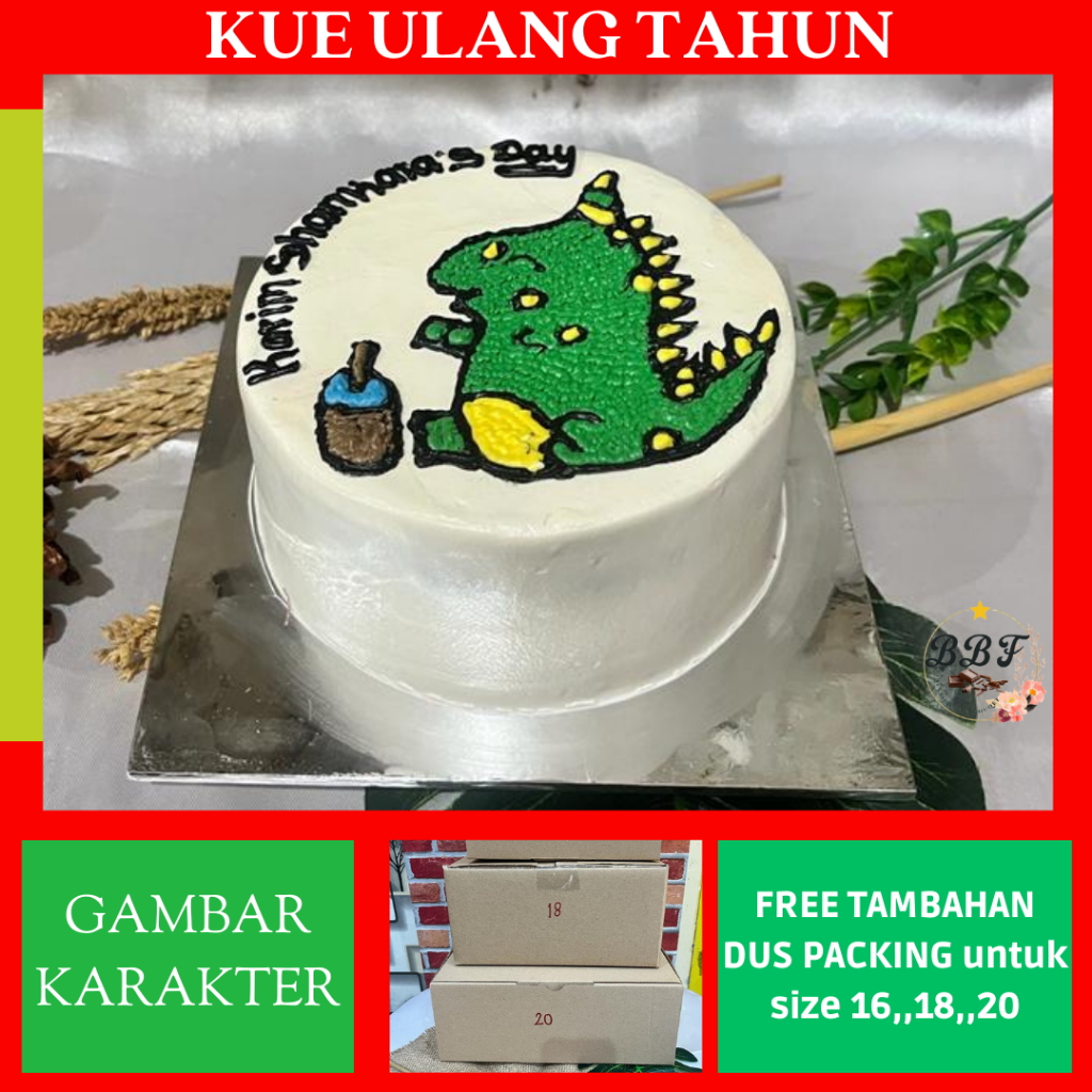 Jual Kue Ulang Tahun Karakter / Cake Ulang Tahun / Korean Cake ...