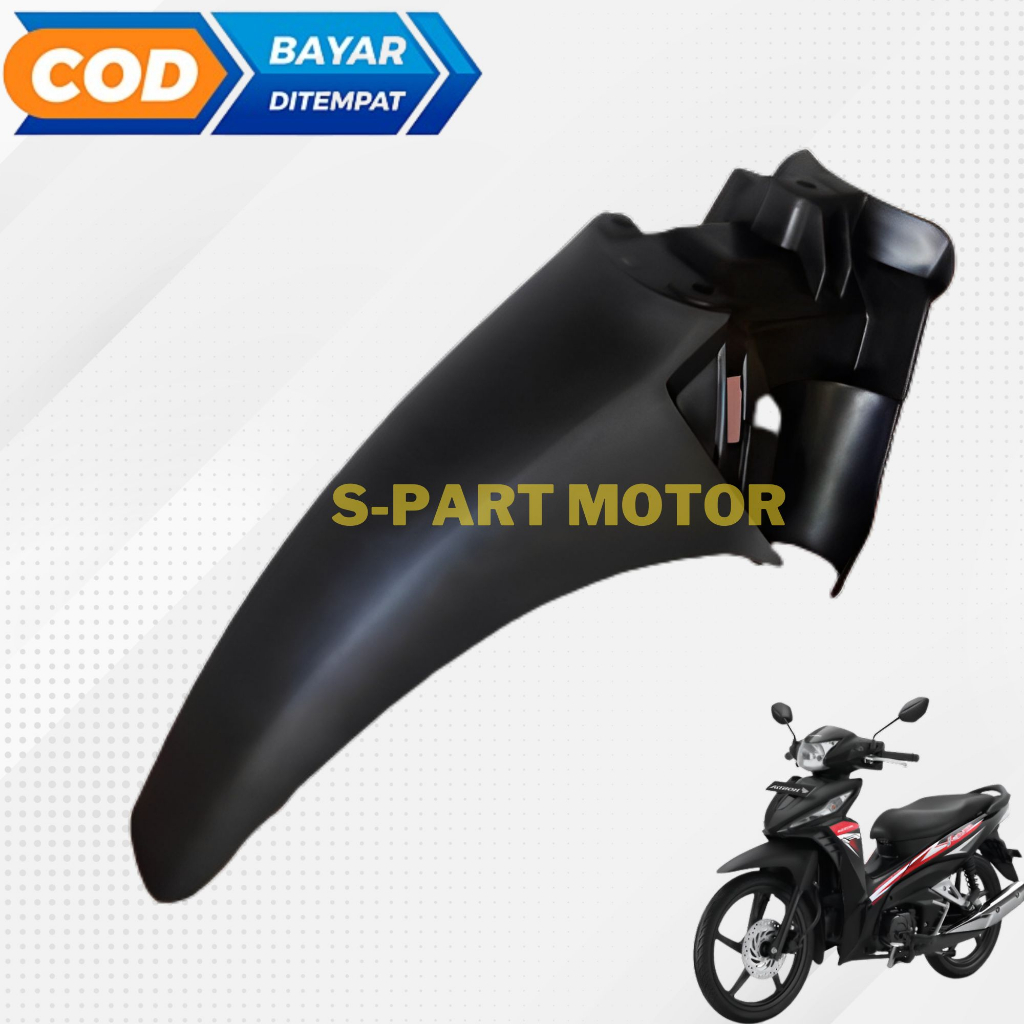Jual spakbor depan B motor honda revo x fi warna hitam | Shopee Indonesia