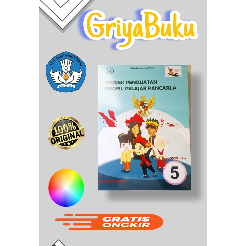 Jual BUKU PAKET SISWA SD/MI PROJEK PENGUATAN PROFIL PELAJAR PANCASILA KELAS 5 (P5) GILANG ...