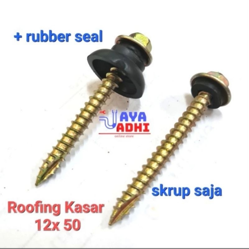 Jual Skrup Roofing Spandex Trimdeck 50mm SDS Driling Kayu Sekrup Drat ...