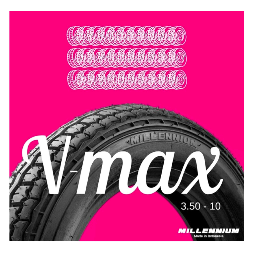 Jual Ban Vespa Klasik Millenium VMax 3.50-10 Tubeless | Shopee Indonesia