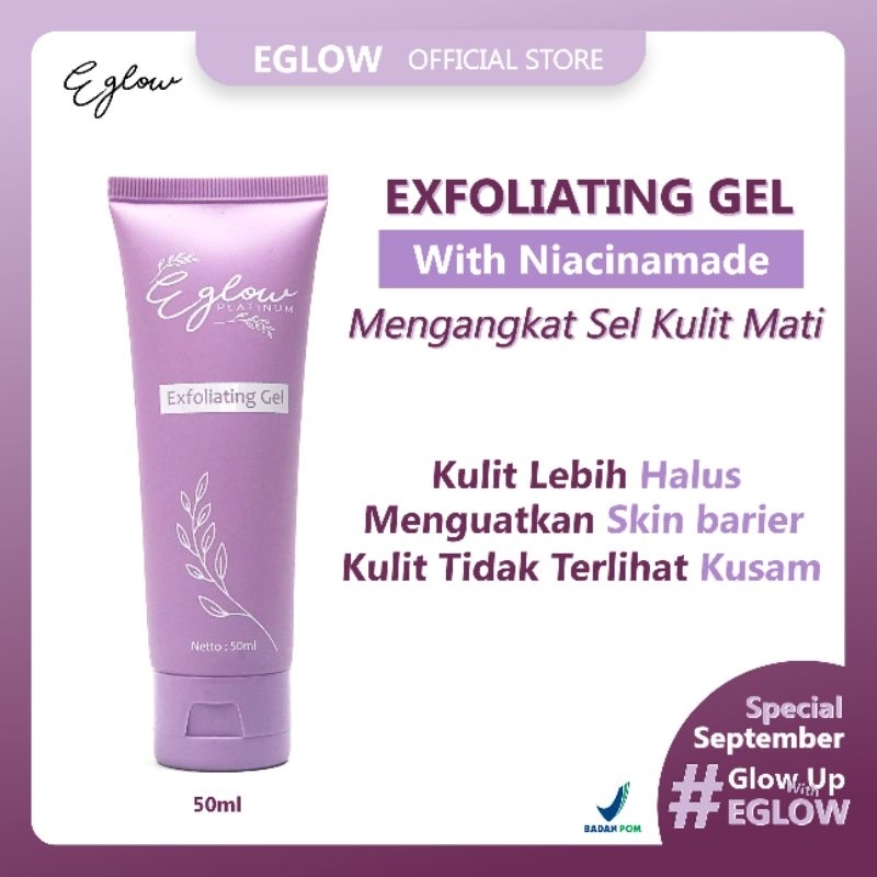 Jual Eglow Platinum - Exfoliating Gel 50ml | Shopee Indonesia
