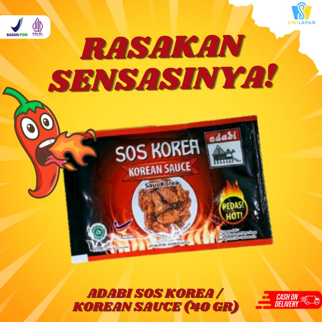 Jual Viral Saus Korea Enak dan Pedas | SOS Korea Adabi | Korean Spicy ...
