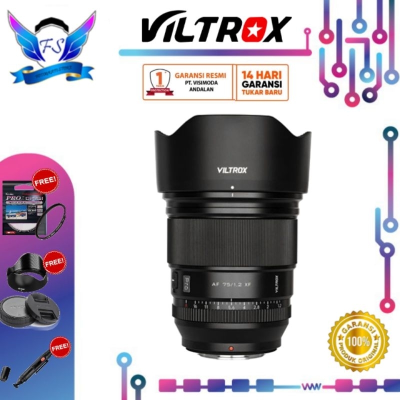 Jual Viltrox 75mm f1.2 Fuji X Auto Focus Lens Garansi Resmi | Shopee Indonesia
