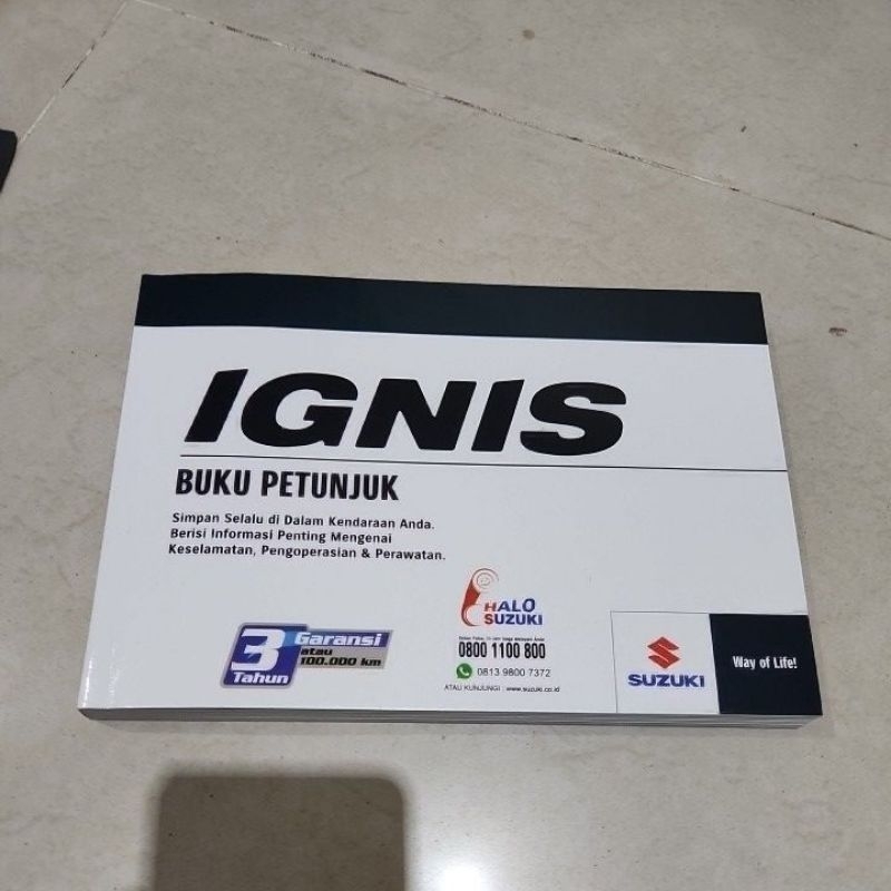 Jual Manual Book Buku Panduan Suzuki Ignis GX 2017 2018 2019 2020 ...