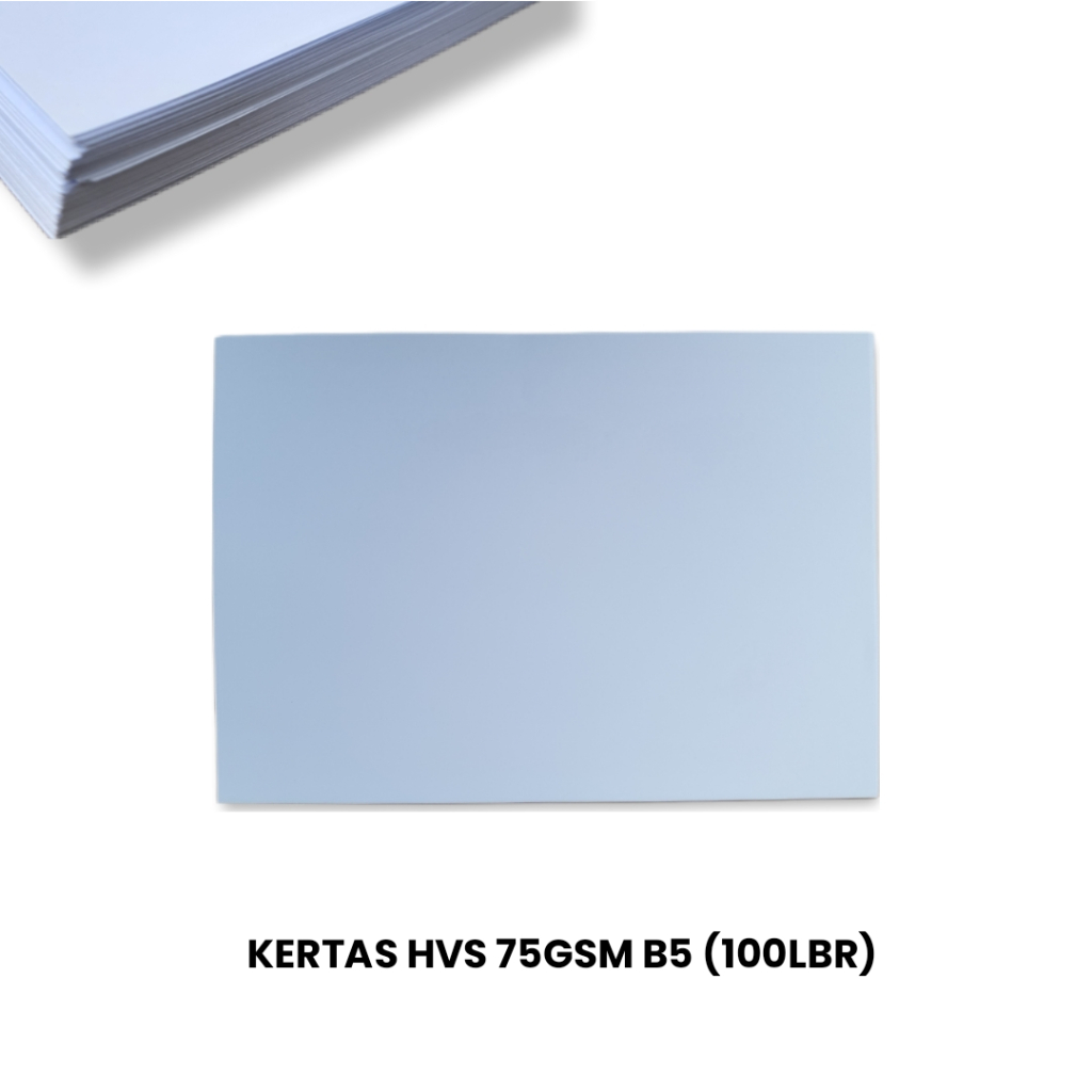 Jual Kertas Polos HVS B5 75 gr per 100 lembar | Shopee Indonesia