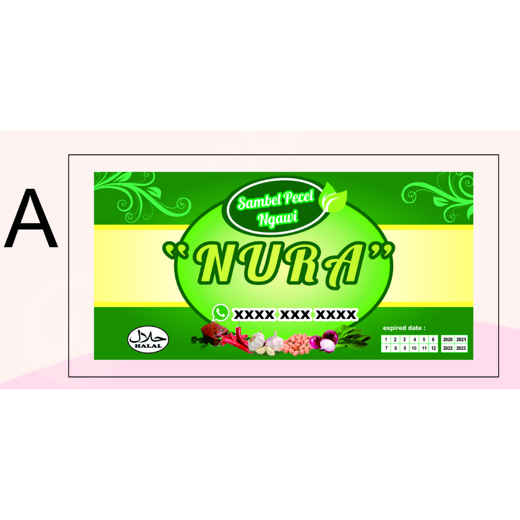 Jual STIKER SAMBAL, Stiker botol sambel, STIKER SEBLAK, stiker kemasan ...