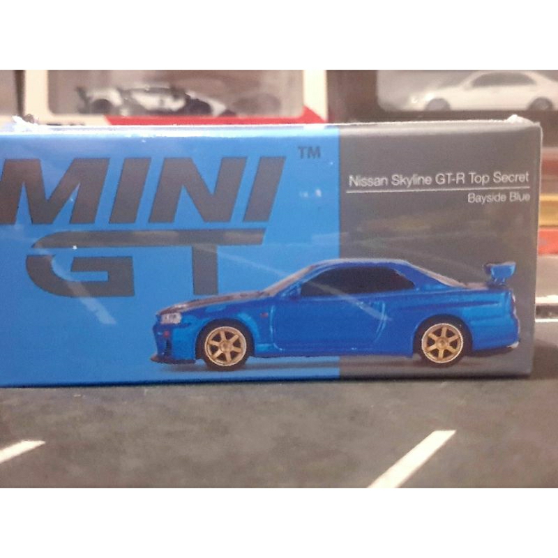 Jual Diecast Mini Gt Nissan Skyline GTR R34 Top Secret Blue no 531 ...