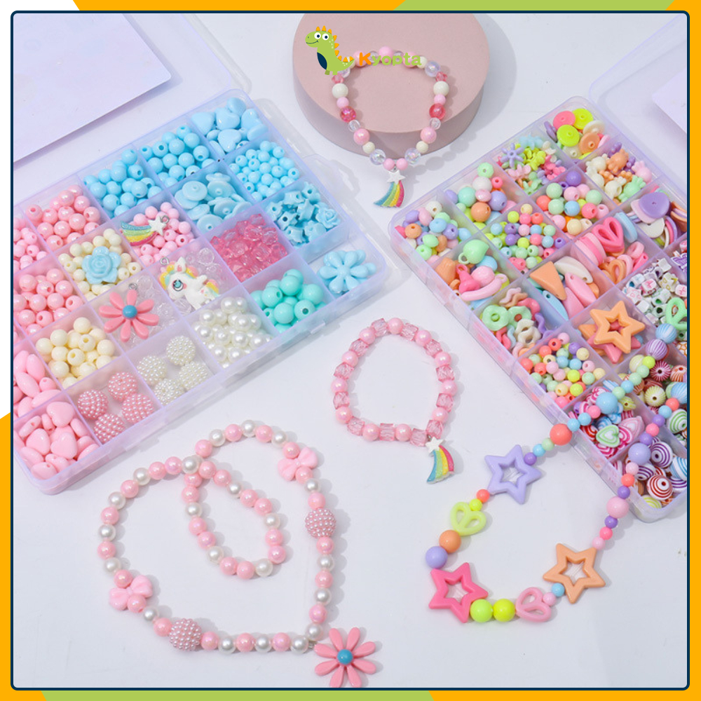 Jual Kyopta Beaded set kotak manik meronce Mainan edukasi kreatifitas ...