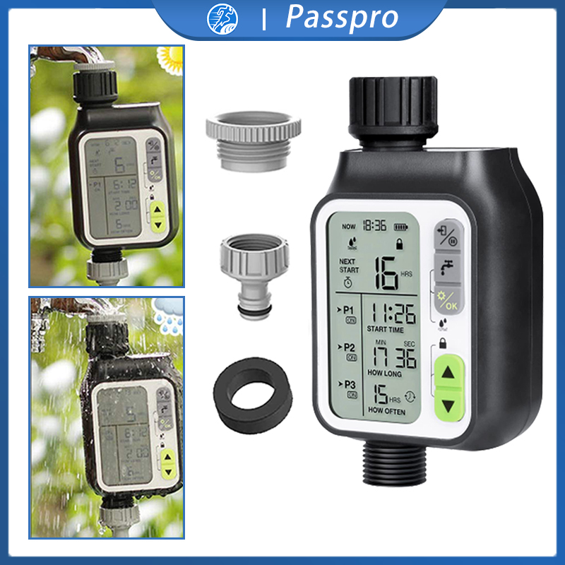 Jual Water Timer Digital Irrigation Timer Automatic Garden Irrigation Program Sprinkler | Shopee ...