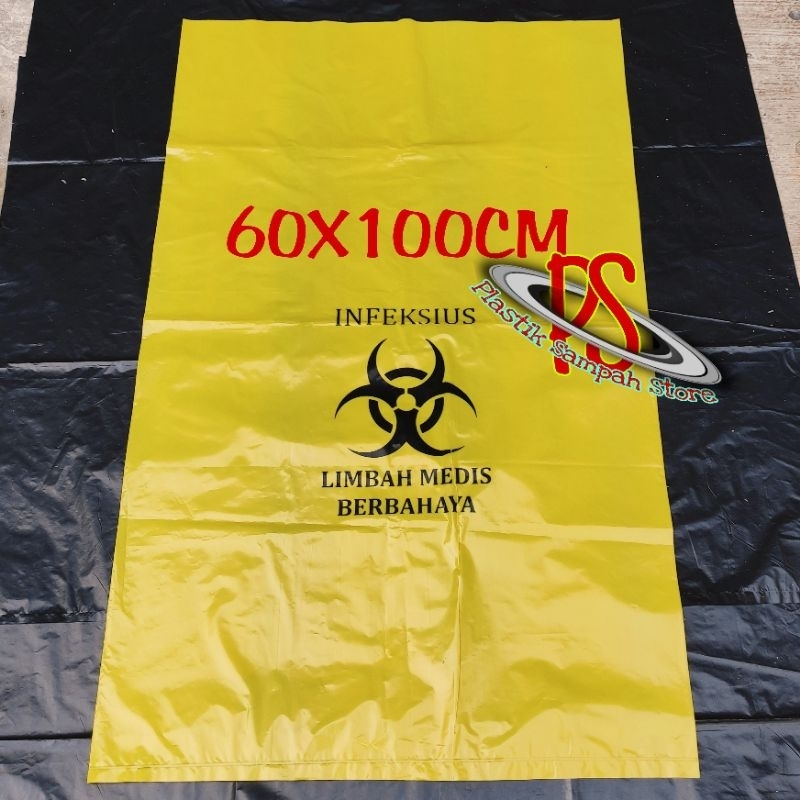 Jual Plastik sampah medis infeksius 60x100 cm | Shopee Indonesia