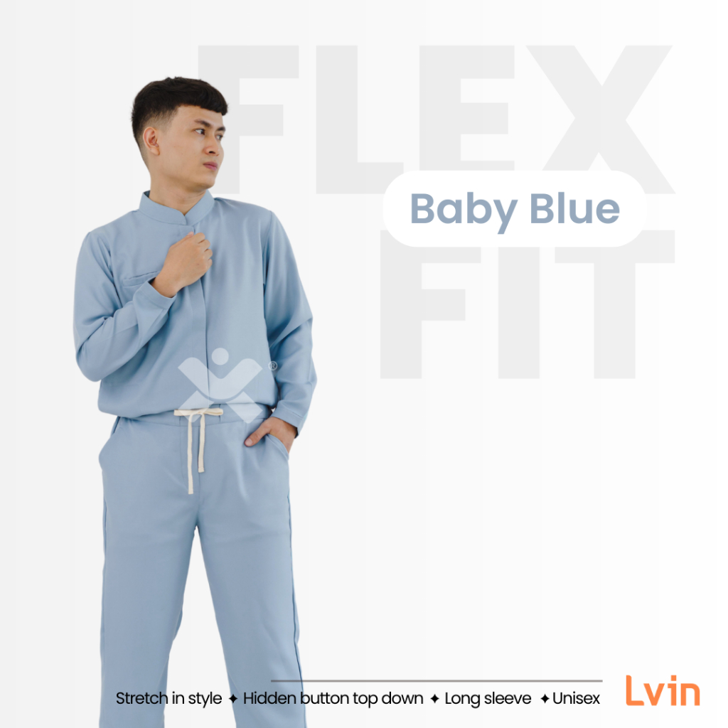 Jual [ Lvin ] Flex Fit - BAJU SCRUB MEDICAL SCRUB SUIT DOCTOR'S SCRUB ...