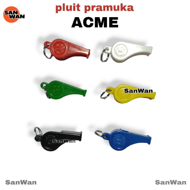 Jual Pluit PRAMUKA Peluit Acme Warna Merah Hijau Kuning Putih Biru ...