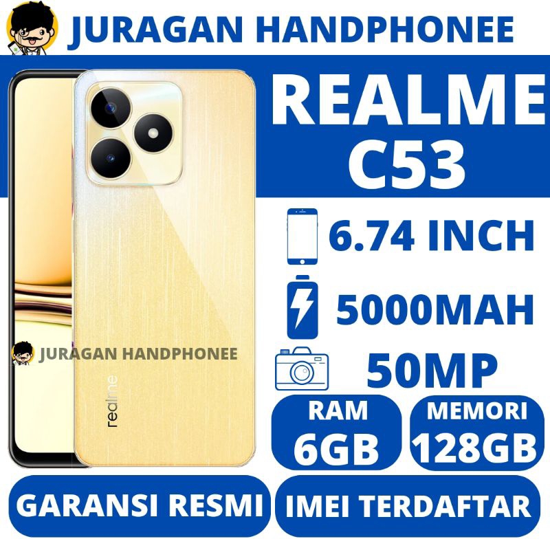 Jual Realme C53 NFC 6/128GB Garansi Resmi | Shopee Indonesia