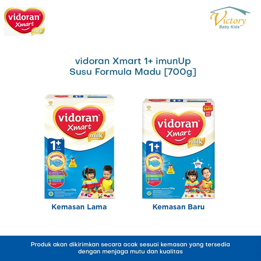 Jual Vidoran Xmart 1+ All Variant 700gr Susu Formula Pertumbuhan Anak 1 ...