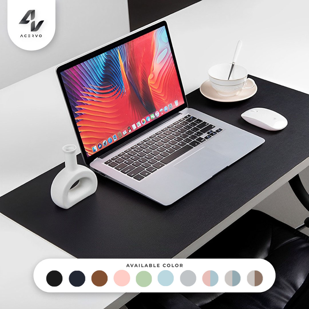 Jual Leather Desk Mat Pastel Keyboard Mouse Pad Two Tone Huge Size Alas ...