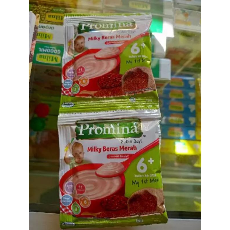 Jual PROMINA BUBUR SACHET ISI 8 RENCENG BERAS MERAH•KACANG IJO•PISANG ...