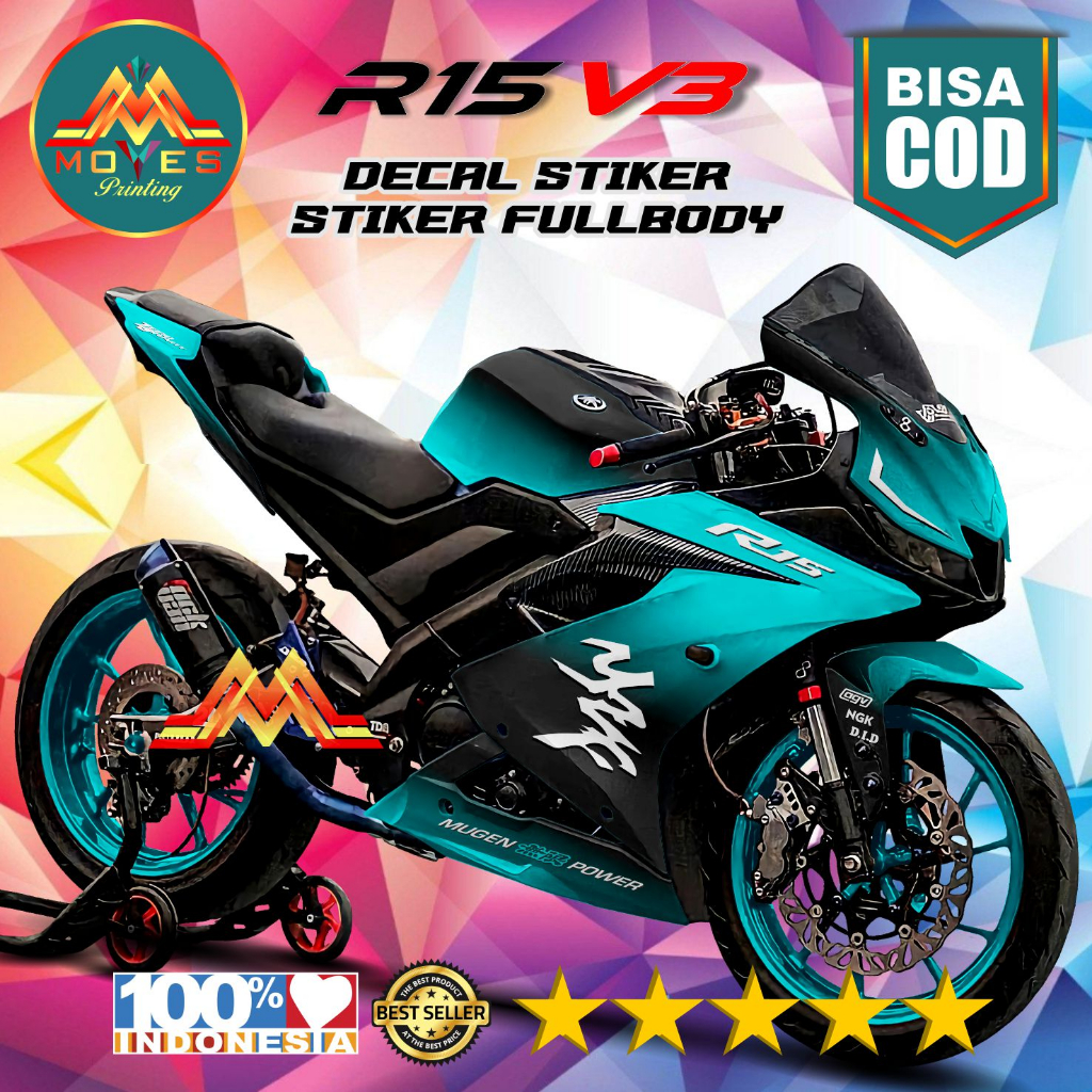 Jual dscal r15 stiker decal motor r15 v3 full body stiker motor r15 v3 ...