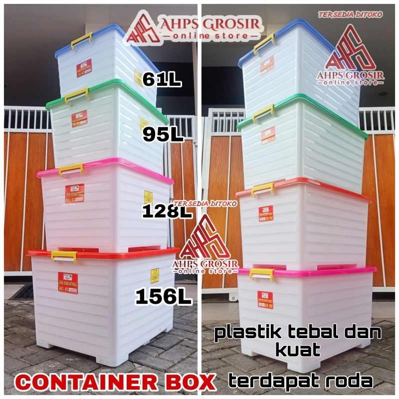 Jual Container box plastik jumbo dan tebal box penyimpanan organizer ...