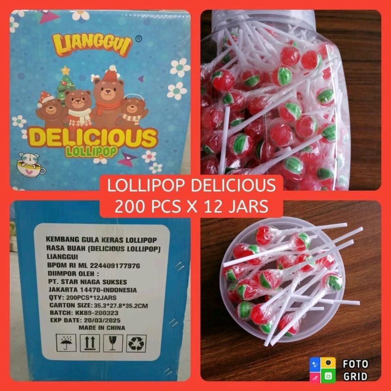 Jual Permen Cemilan Snack Loli Lolipop Bear Delicious Mainan Anak Murah ...