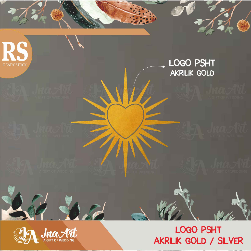 Jual DEKORASI MAHAR LOGO LAMBANG PSHT dari bahan Akrilik GOLD/ Silver ...